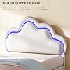 Amazon.com: DWVO Cloud Bed Frame Queen Size, PU Leather Upholstered Bed ...
