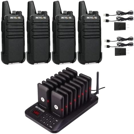Amazon.com: Retevis RT22 Two Way Radio Long Range Rechargeable(4pack ...