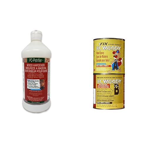 PC Products Wood Repair Bundle, PC-Petrifier Water-Based Wood Hardener ...