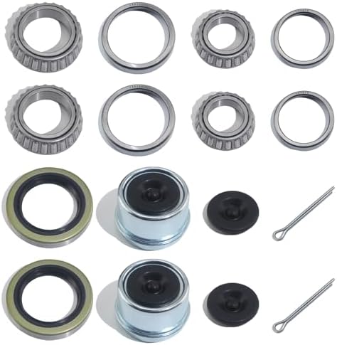 Amazon.com: GREPSPUD 2Sets L68149 L44649 Trailer Axle Hub Bearings Kits ...