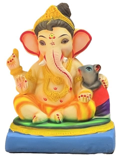 Buy Eco Friendly Ganesh (Shadu Mati/Mitti/Clay) Undir Baal Ganesha ...