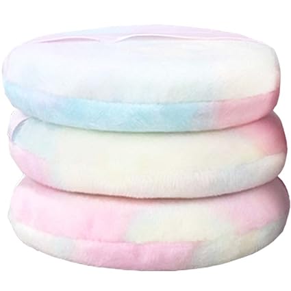 Amazon.com: PBQOA 4.13 Inch Large Loose Powder Puffs Reusable Round ...