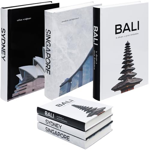 Amazon.com: Set of 3 Decorative Books for Home Decor - Coffee Table ...