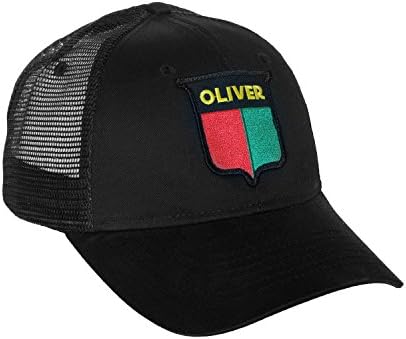Oliver Tractor Cap with Mesh Back, Vintage Split Shield Logo at Amazon ...