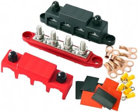 Amazon.com: Bus Bar 12V Power Distribution Block, 250A Terminal Block ...