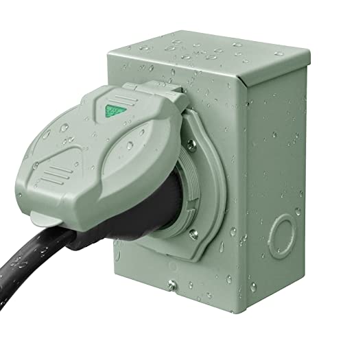 Snapklik.com : 50 Amp Generator Power Inlet Box, NEMA SS2-50P/CS6375 ...