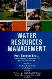 Water Resources Management: Saligram Bhatt: 9789331316844: Amazon.com ...