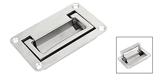 Sourcingmap 95mm x 60mm Metal Rectangle Shaped Recessed Folding Pull ...