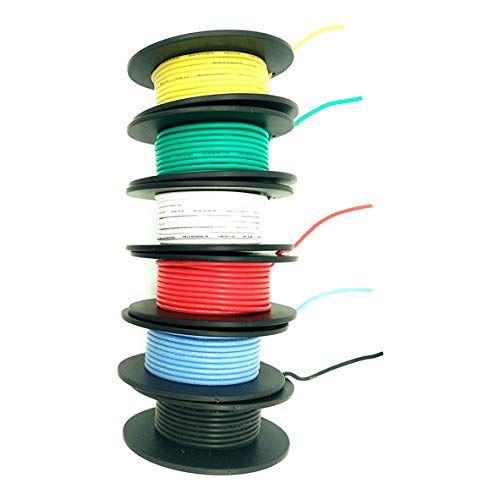 28 AWG Electrical Wire, Cable Set Hook Wire Kit Flexible Silicone Cable ...