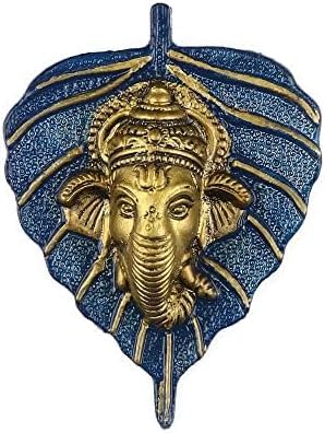 Buy SATVIK Metal Pan Patta Ganesh Decorative Wall Hanging Showpiece ...