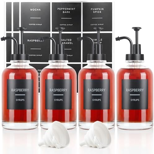 Amazon.com: MHDCLY Coffee Bar Accessories, Coffee Syrup Dispenser ...