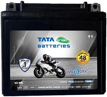 Tata Green Batteries Bike Battery | Velocity Plus Ytz5 (12V & 4Ah) | 54 ...