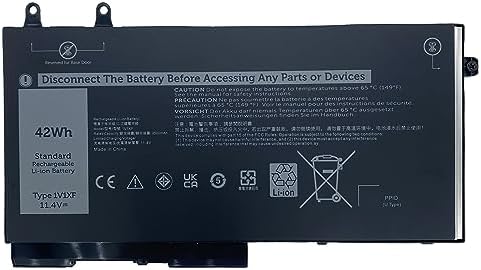 Amazon.com: YXKC 1V1XF Replacement Laptop Battery Compatible with Dell ...