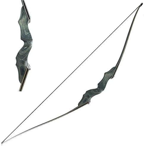 Black Hunter Archery Takedown Recurve Bow American Longbow Adult Right ...