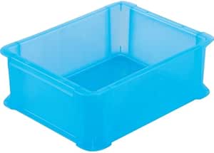 Amazon.co.jp: TRUSCO(トラスコ) スケルトンカラーコンテナ スケルコン 9L 透明ブルー TSK-910B × 10個 【ケース販売】 : DIY・工具・ガーデン