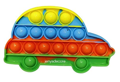 Buy Car Shape 6' Pop It Fidget Toys,Push Pop Bubble Fidget Sensory Toy ...