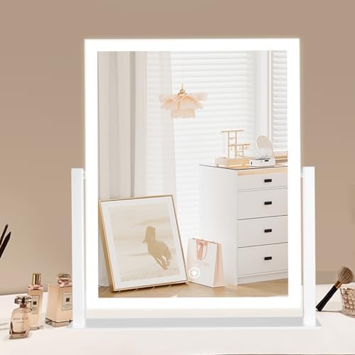 Amazon.com - PRIMETEK Vanity Mirror with Lights, 16"x14" Large LED ...