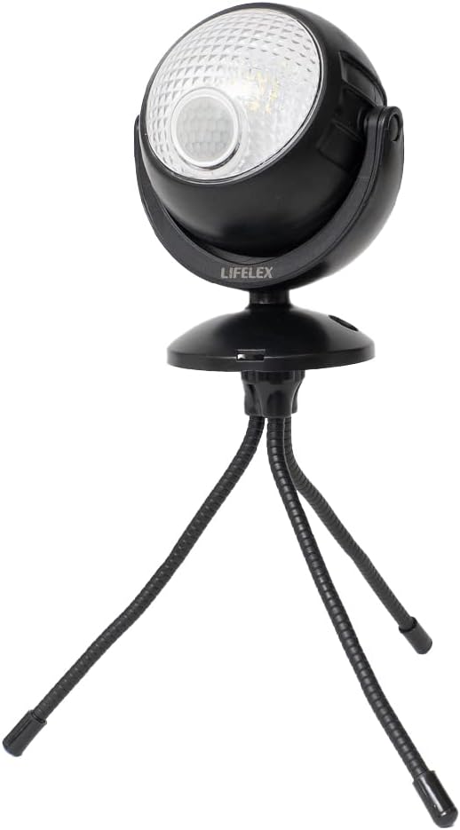 Amazon.co.jp: コーナン オリジナル LIFELEX USBで充電する三脚センサーライト ブラック: DIY・工具・ガーデン