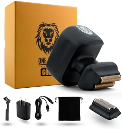 Amazon.com: Skull Shaver One Lion Gold PRO Face Shaver for Men ...