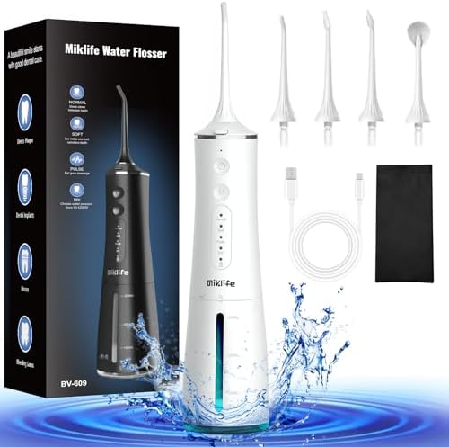 Amazon.com: Miklife Water flosser Cordless, Dental Flossers USB ...
