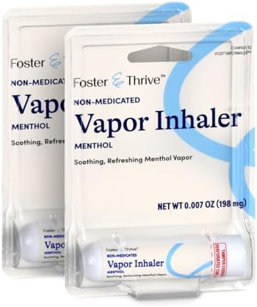 Amazon.com: Foster & Thrive Vapor Inhaler, Portable, On-The-Go, Non ...