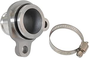 11537603514 Aluminum Water Hose Fitting w/Clamp Coolant Hose Flange for ...
