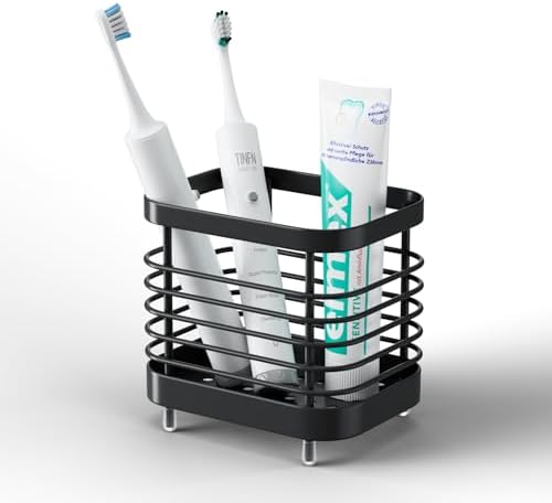 Amazon.com: Toothbrush Holders with Drain Tray, Hanging Toothbrush and ...