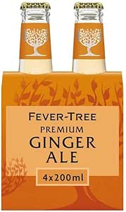 Fever Tree Premium Ginger Ale 200ml - Pack of 4 : Amazon.co.uk: Grocery