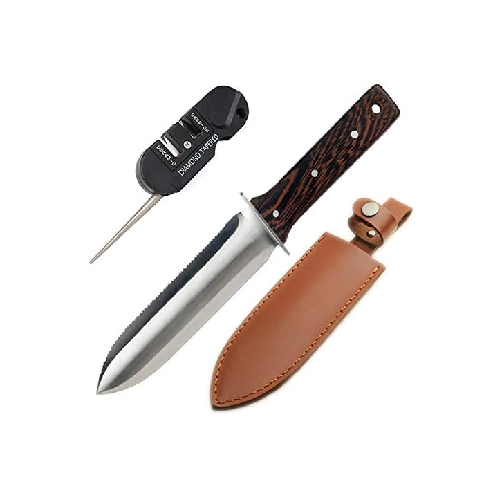 Buy SUPTUL Hori Hori Garden Soil Knife - Heavy Duty Weeding, Digging ...