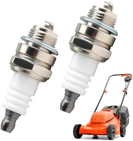 2Pack Lawnmowers Spark for Champion RJ19LM, BR2LM GL2RC, Spark Plug Replacement for NGK BPMR7A ...