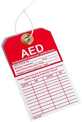 Amazon.com: AED Inspection TAG, 5X4 Pack 12 : Industrial & Scientific