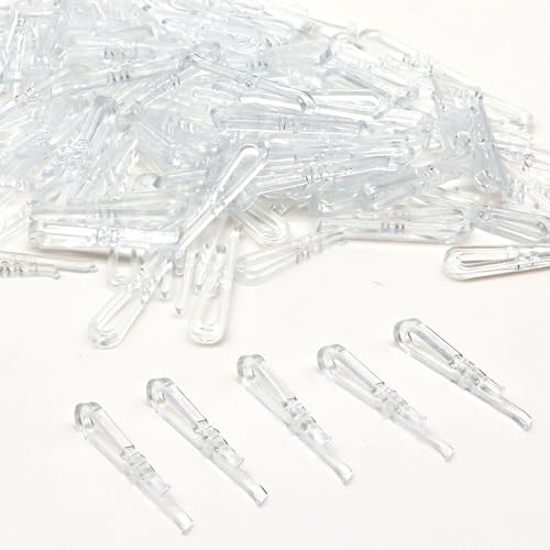 Amazon.com: 300pcs Transparent Plastic Alligator Clip 38mm Clear ...