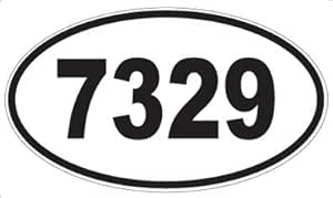 Amazon.com: Number 7329 Oval Magnet