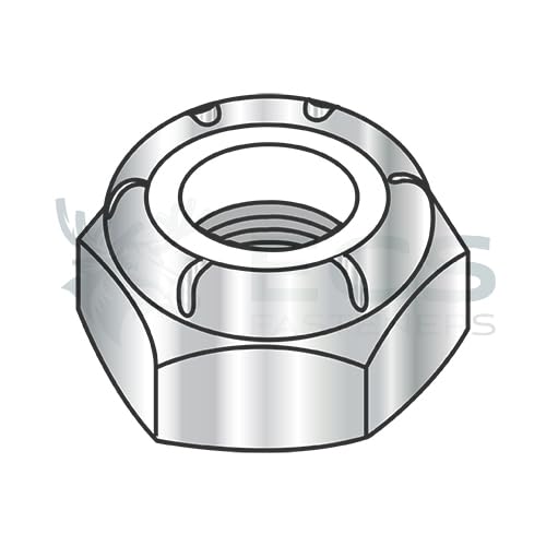 1/2-13 NTE Thin Pattern Nylon Insert Hex Lock Nut 18-8 Stainless Steel - ECS-50NST188: Amazon ...