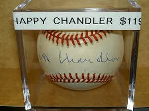 Happy Chandler Autographed Ball - Commissioner - Autographed Baseballs ...