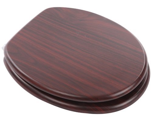 Mahogany(Dark Red) Toilet Seat by Euroshowers : Amazon.co.uk: DIY & Tools
