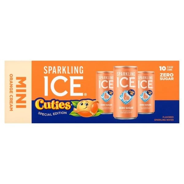 Amazon.com : Sparkling Ice, Orange Cream Cuties, 10 Pack, 7.5 Ounce ...