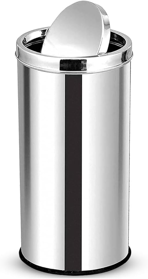 Mumma's LIFE Stainless Steel Swing Dust Bin with Lid| Garbage Bin ...