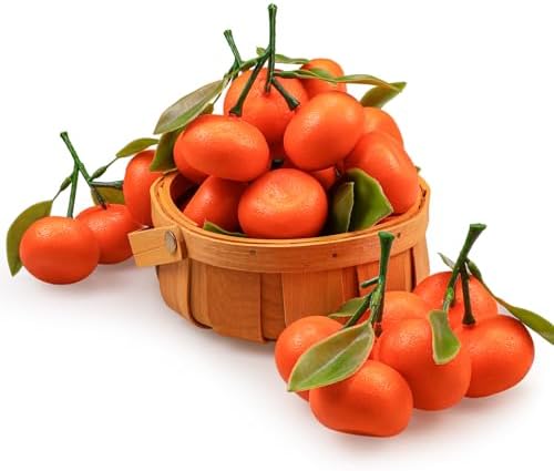 Amazon.com: 20pcs Mini Artificial Orange Birthday Fake Fruit Model ...