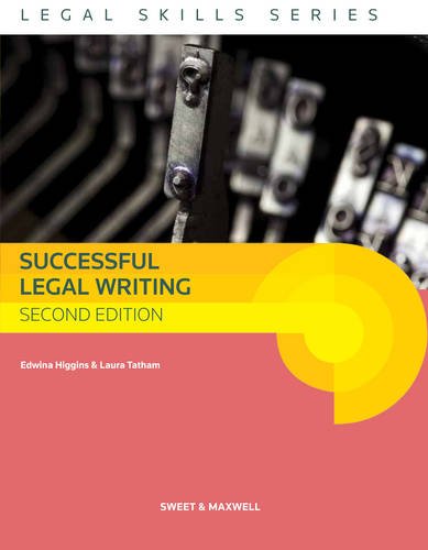 Successful Legal Writing: Edwina Higgins, Laura Tatham: 9780414041844 ...