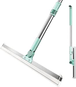Amazon.com: Floor Squeegee Broom Extendable 47'' Aluminum Pole and 19.6 ...
