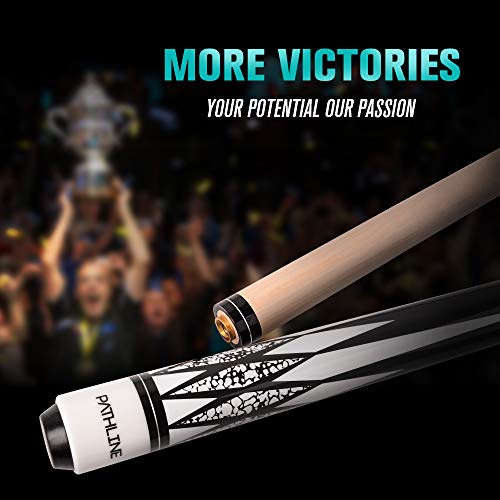 Pathline Pool Cue Stick – 58 inch Canadian Maple Billiard Pool Stick ...