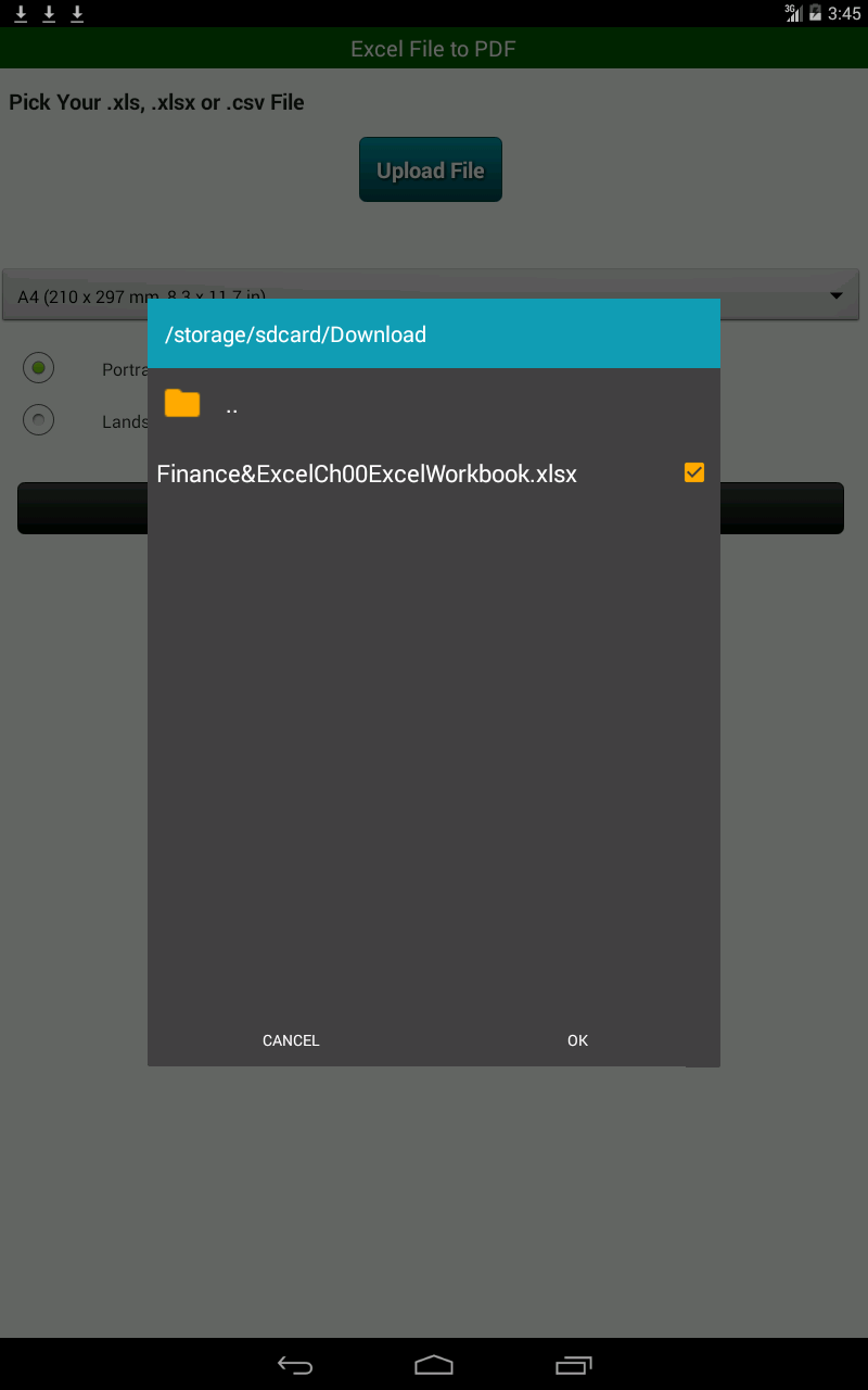 Spreadsheet to PDF - App on Amazon Appstore