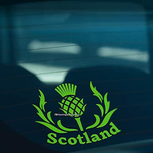 HastingsDesigner SCOTLAND SCOTTISH THISTLE Car,Window,Bumper or Laptop ...
