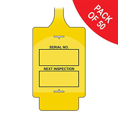 ‘AssetTag Flex Next Inspection’ Tag, Yellow – Style A (Pack of 50 ...