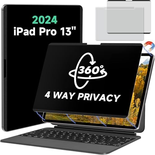 Amazon.com: ESR Privacy Screen Protector for iPad Pro 13 Inch M4 2024 ...