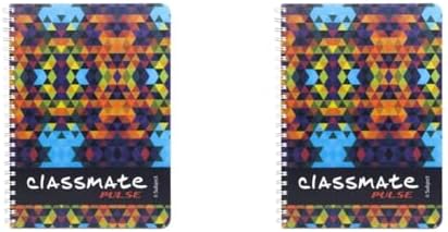 Classmate Pulse 6 Subject Spiral Notebook - Pack of 2 | Single Line ...