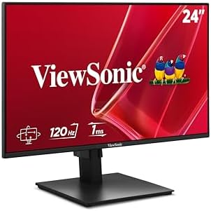 ViewSonic VA2448-MHJ Moniteur 24 pouces 1080p, écran IPS avec 120 Hz ...