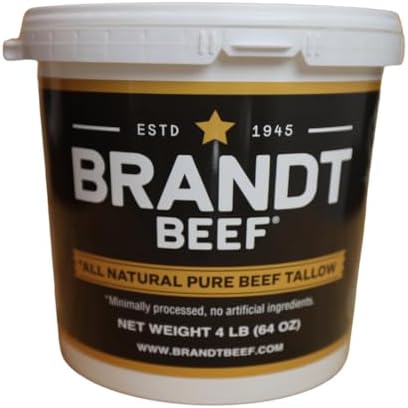 Amazon.com : Brandt Beef Tallow - 64oz Tub - 100% Pure Beef Tallow for ...