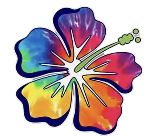 Amazon.com - MAKTEM Hibiscus Rainbow Tropical Flower Stickers Decal for ...